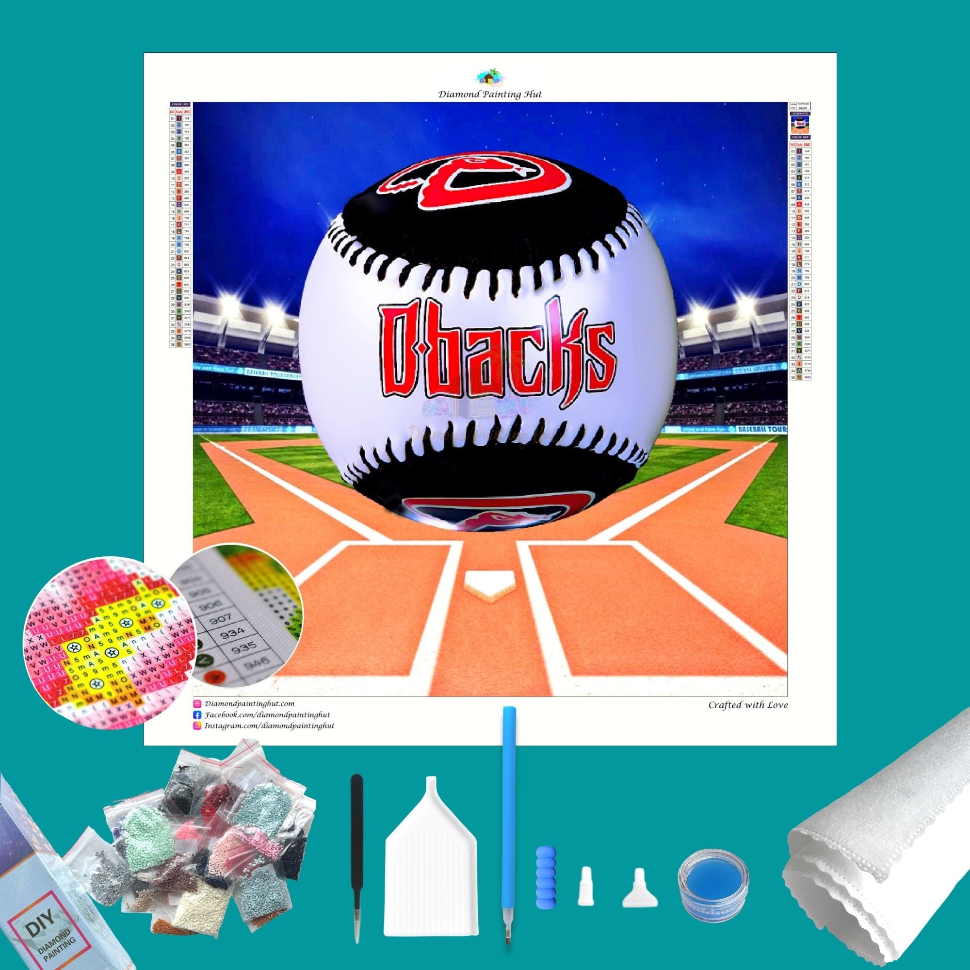 Arizona Diamondbacks MLB Diamond Painting - Diamond Painting Hut