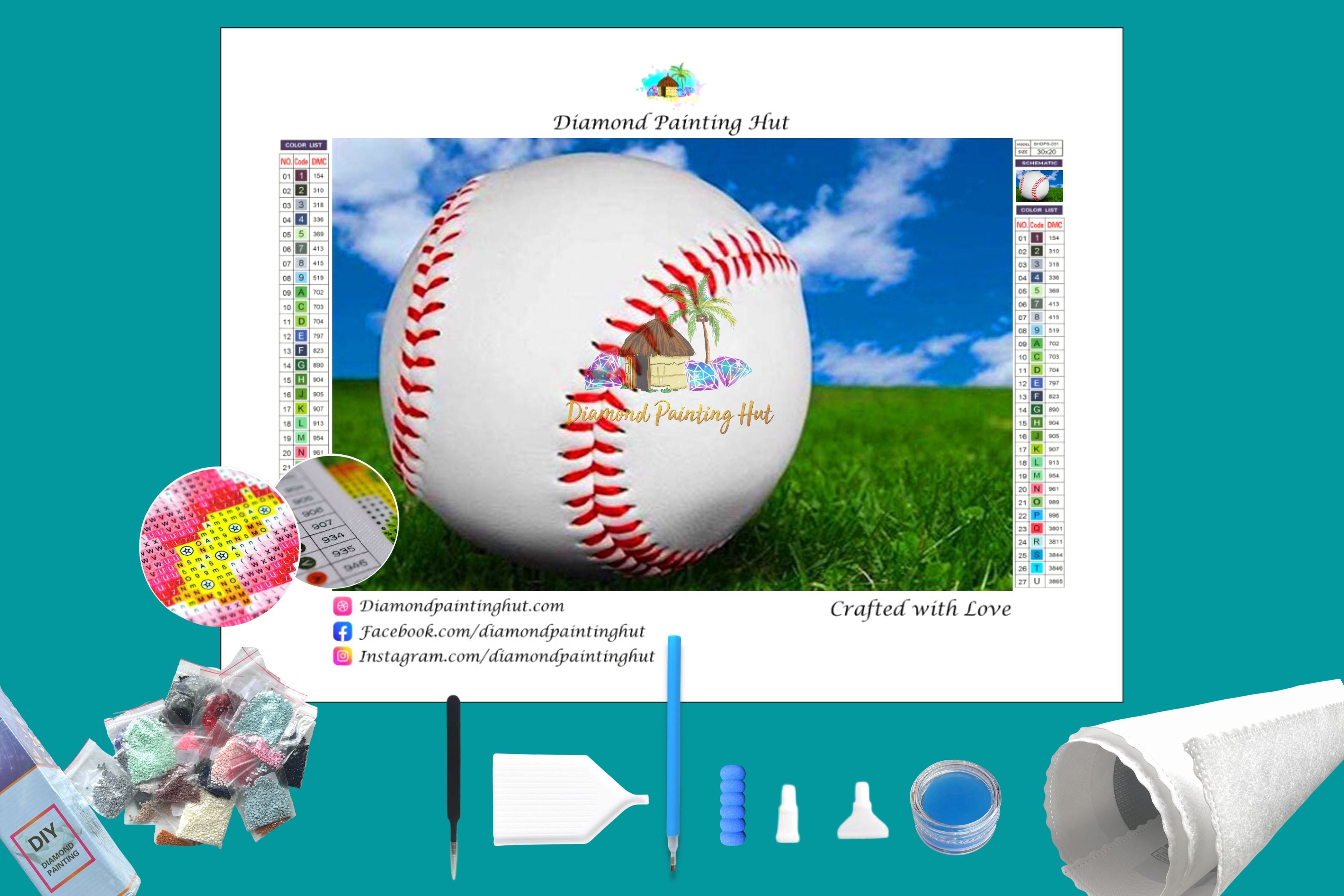 Baseball Diamond Painting - Diamond Painting Hut