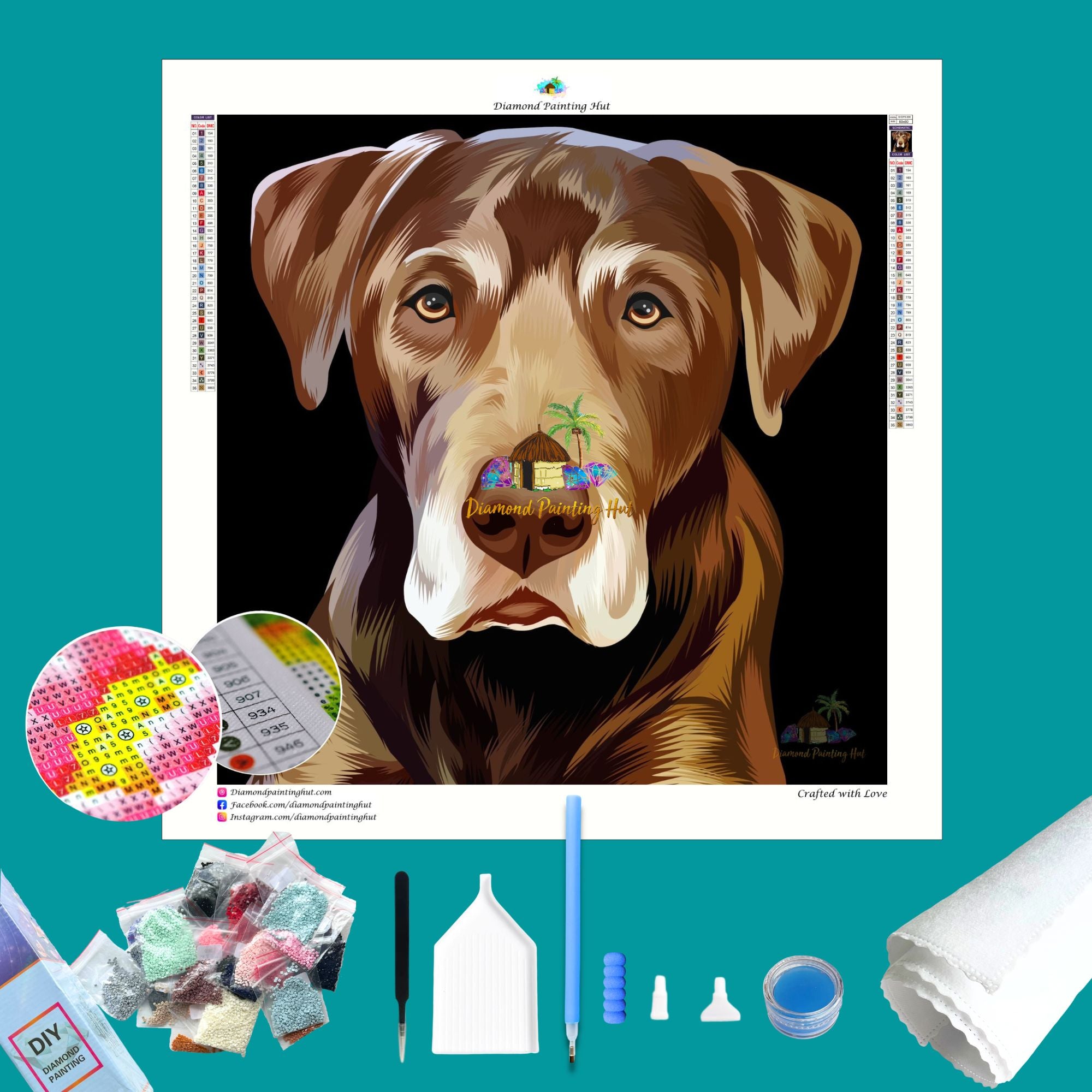 Choco Lab Diamond Painting - Diamond Painting Hut