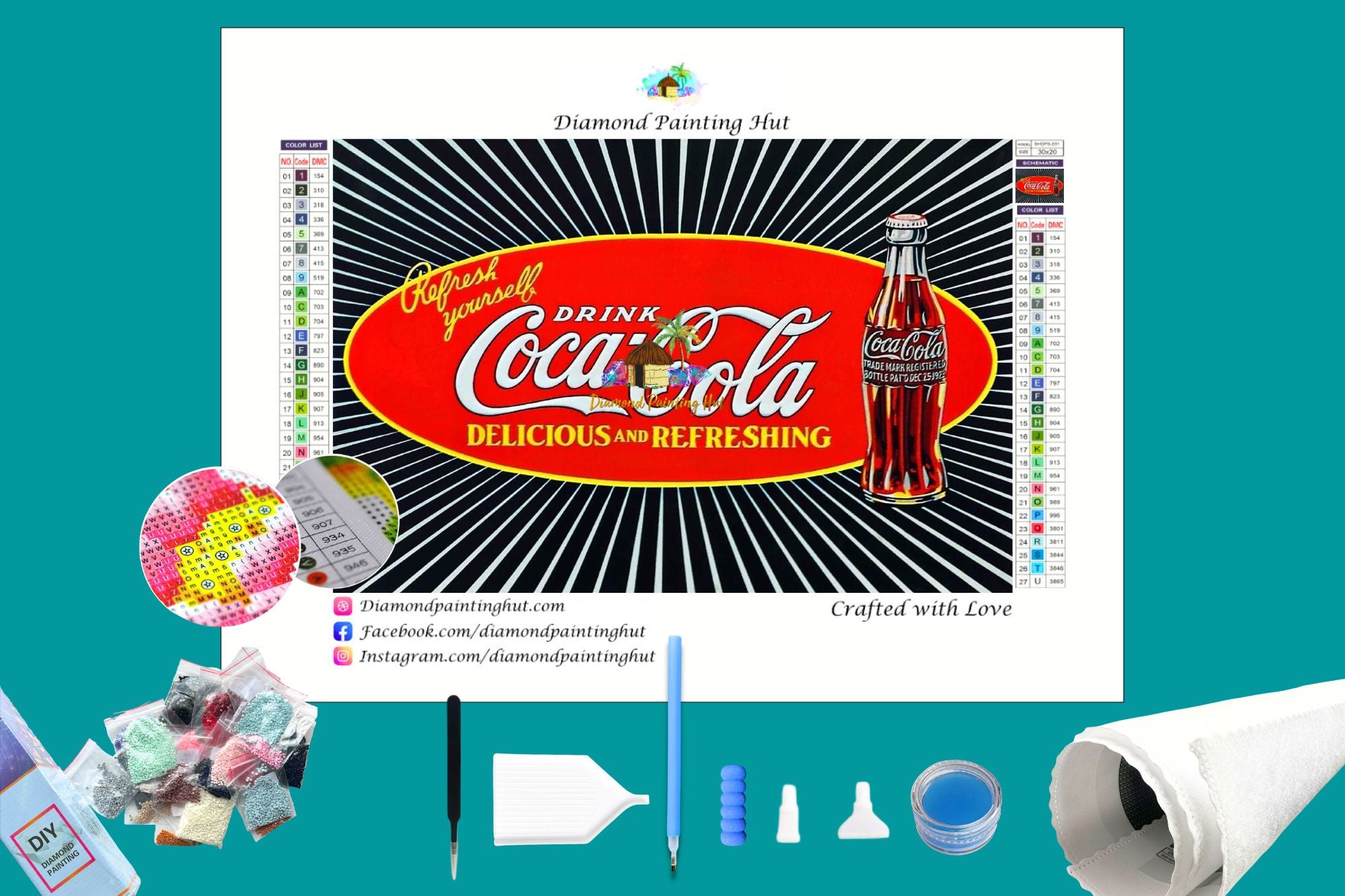 Coca Cola Bottle Logo Diamond