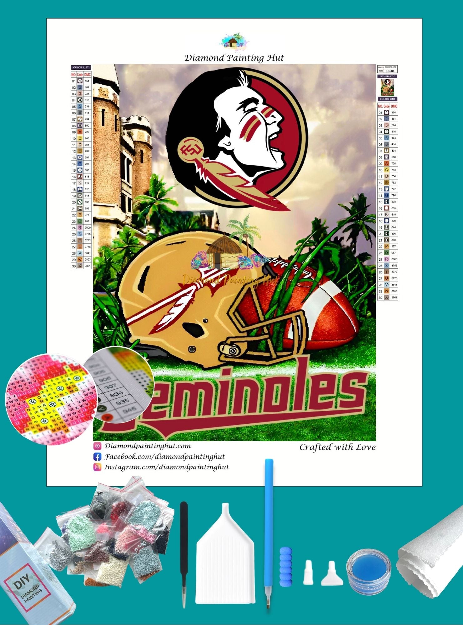 Florida State NCAA Home Diamond Painting - Diamond Painting Hut