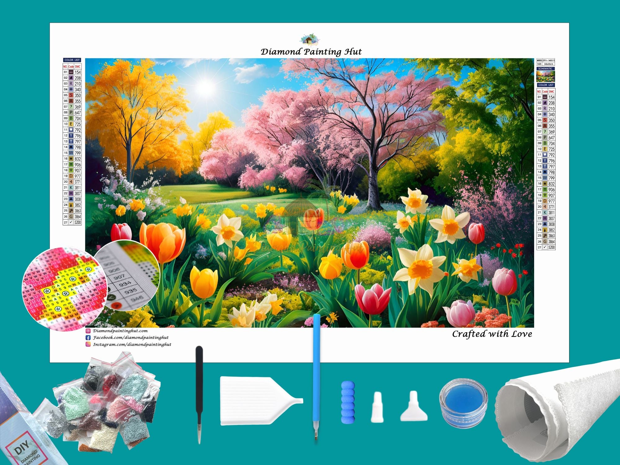 Flowers in Spring - Diamond Painting Hut