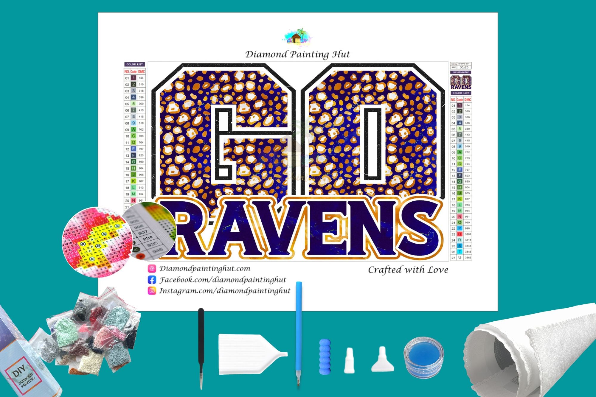 GO RAVENS Diamond Painting - Diamond Painting Hut