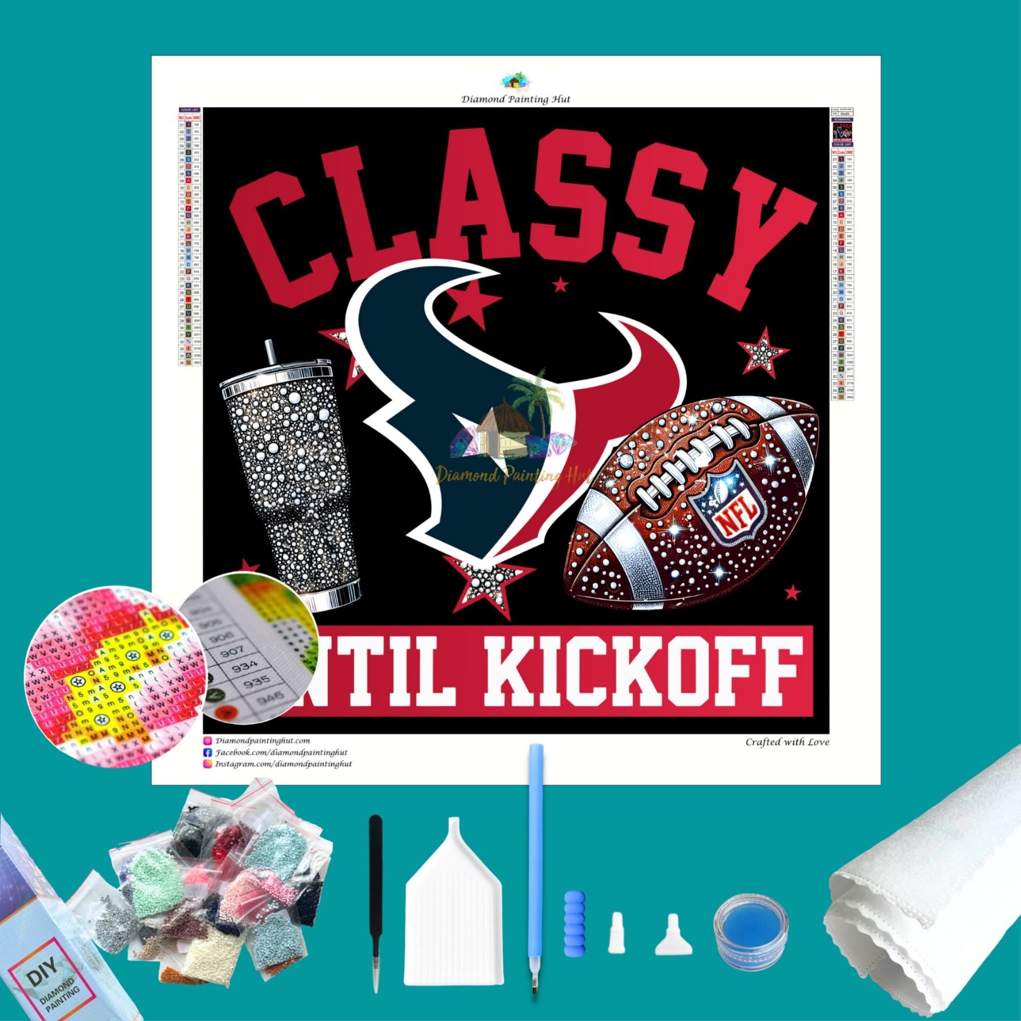 Houston Classy NFL Football Diamond Painting - Diamond Painting Hut