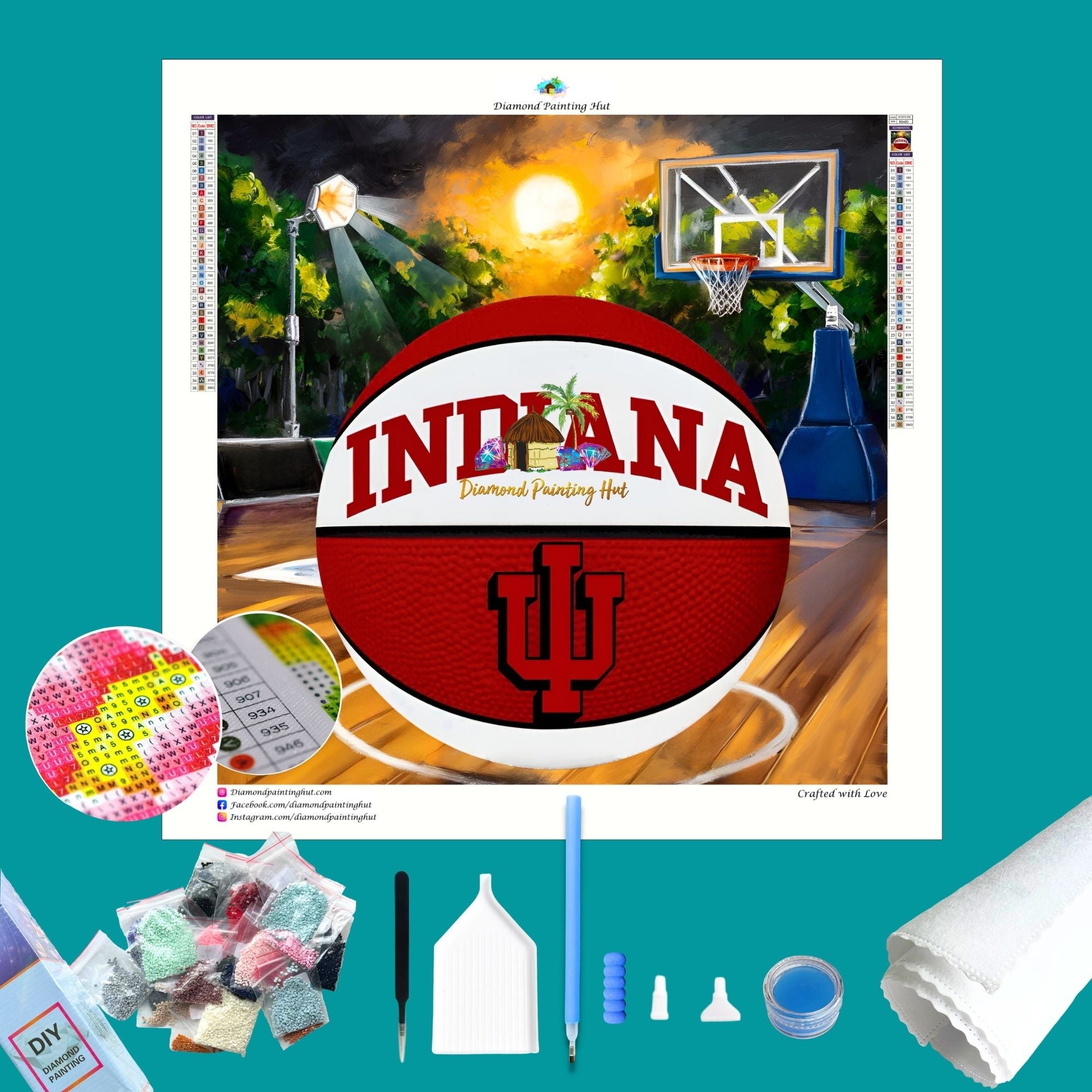 Indiana Basketball Diamond Painting - Diamond Painting Hut