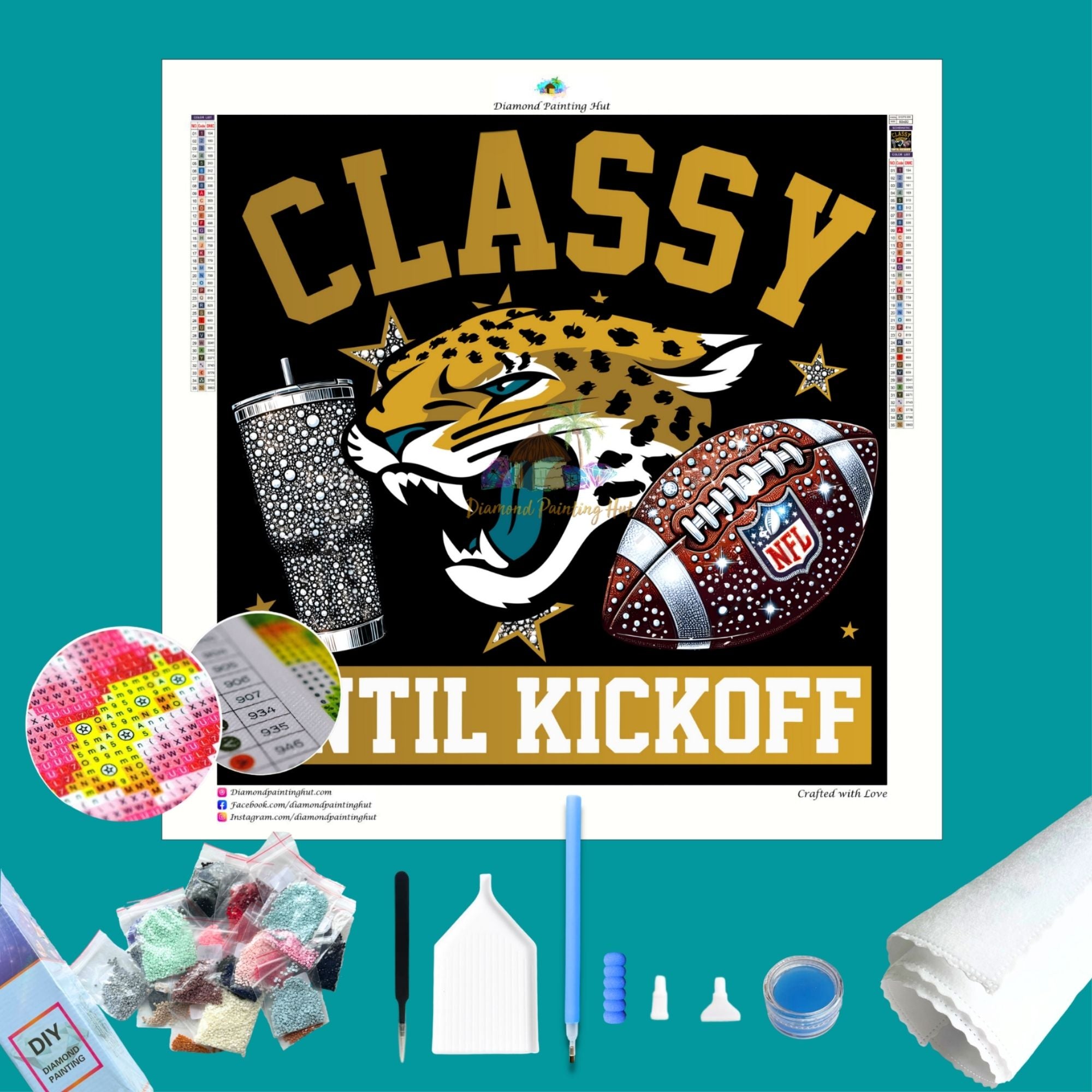 Jaguars Classy NFL Football Diamond Painting - Diamond Painting Hut