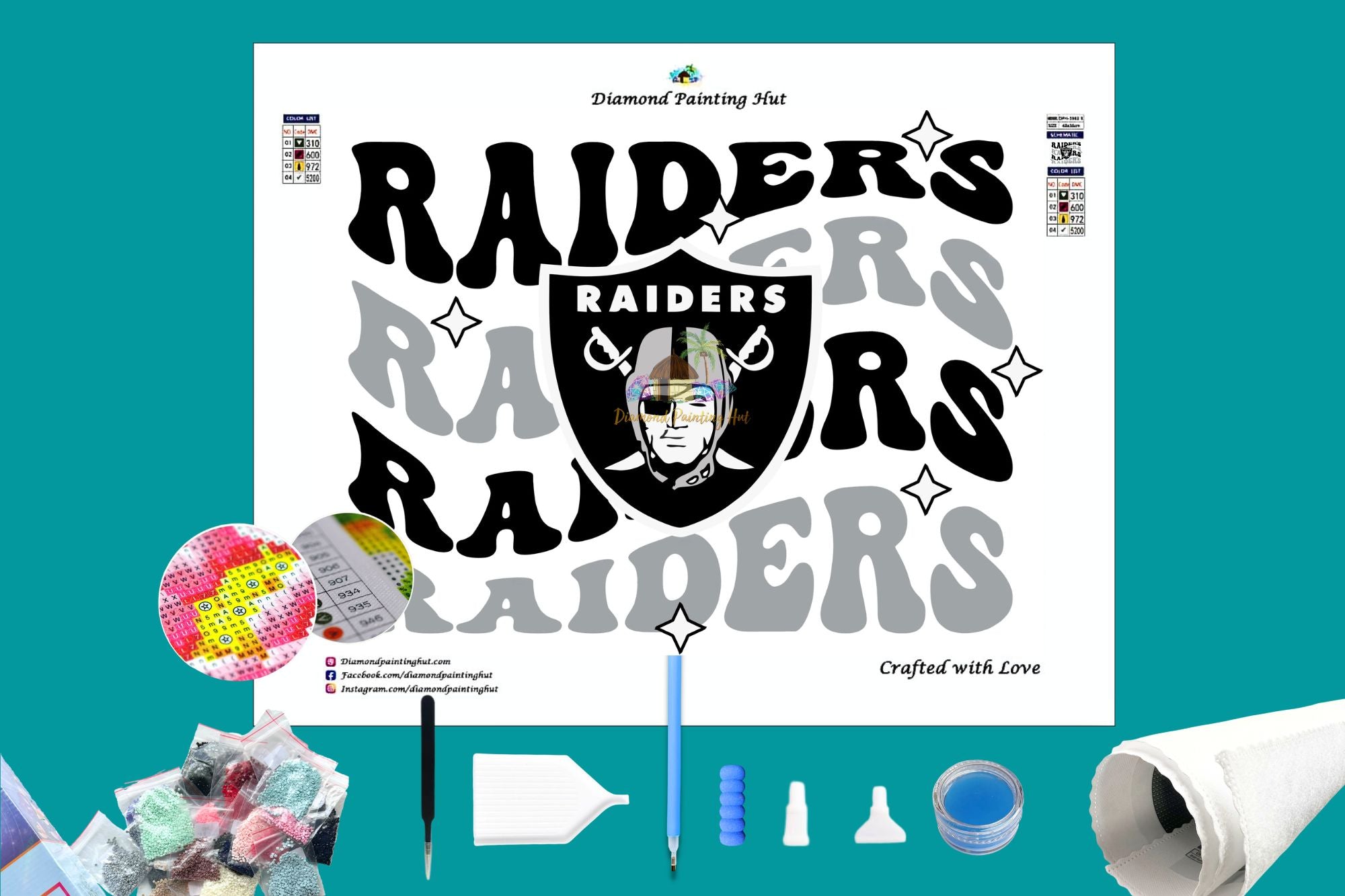 Las Vegas Raiders Diamond Painting - Diamond Painting Hut