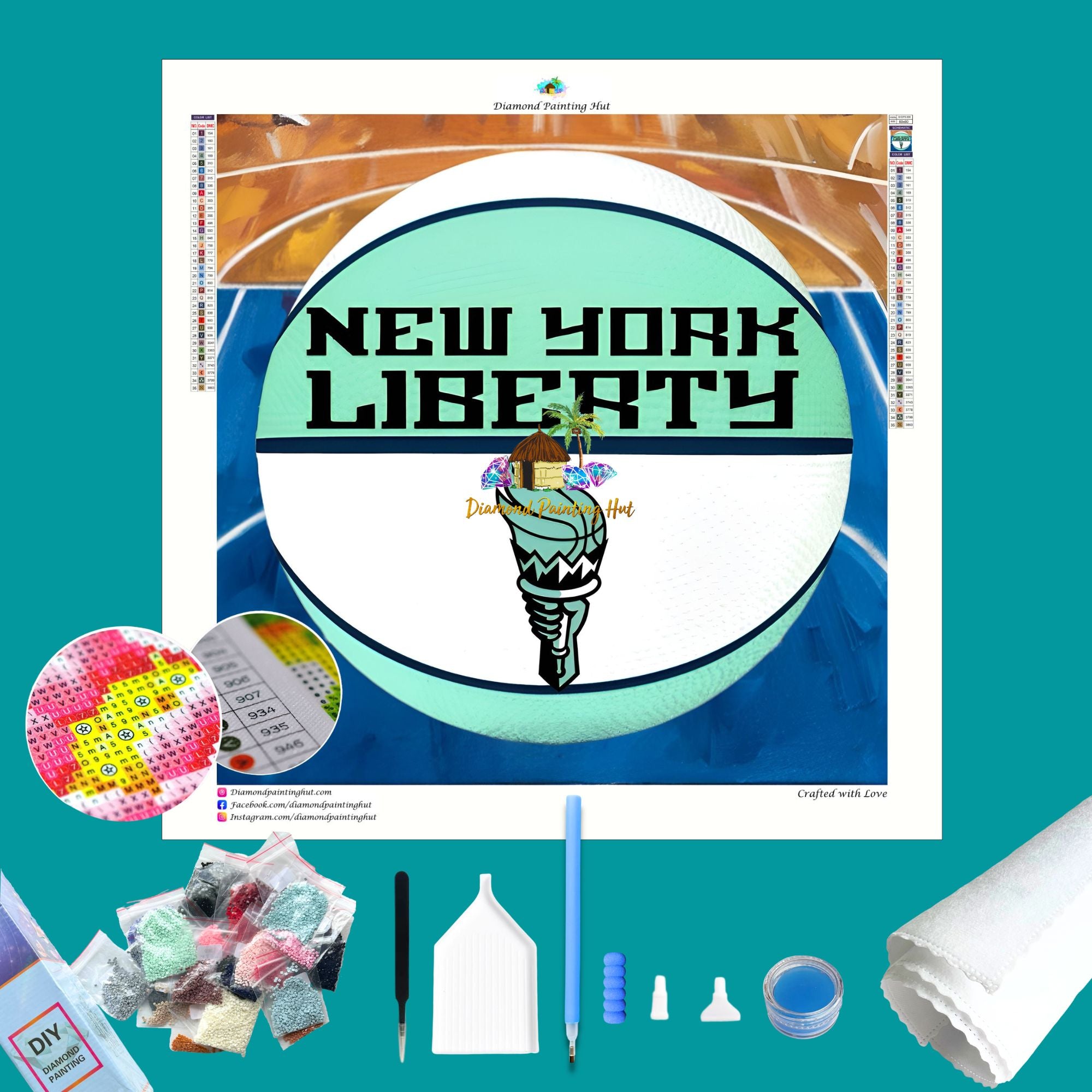 New York Liberty WNBA Diamond Painting - Diamond Painting Hut