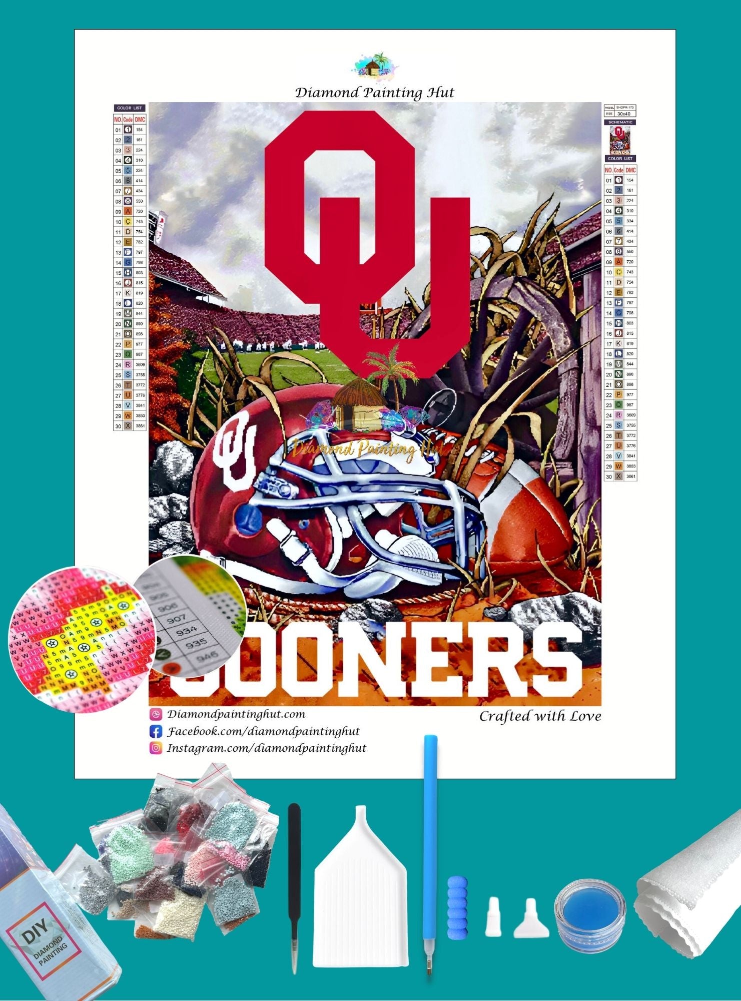 Oklahoma NCAA Home Diamond Painting - Diamond Painting Hut