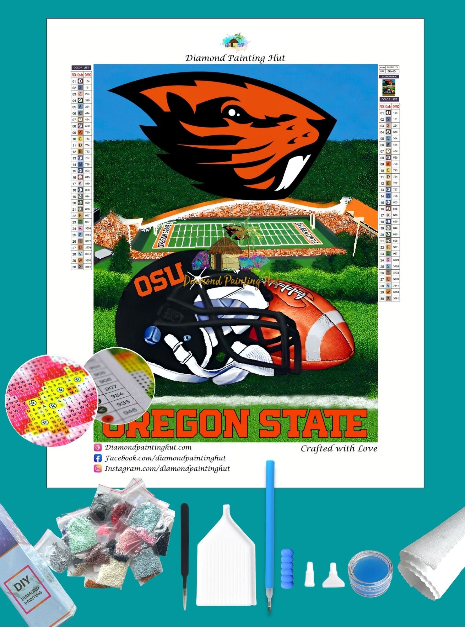 Oregon State NCAA Home Diamond Painting - Diamond Painting Hut