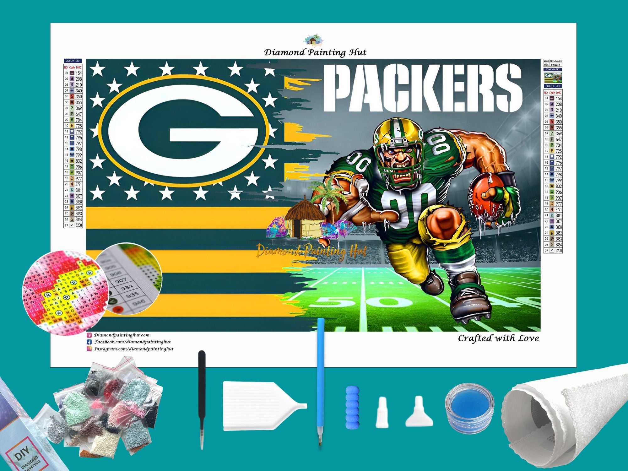Packers NFL Flag Diamond Painting - Diamond Painting Hut