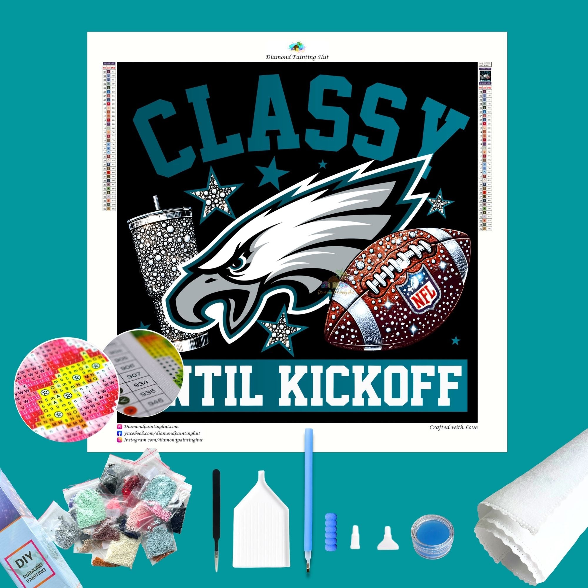 Philadelphia Classy NFL Football Diamond Painting - Diamond Painting Hut