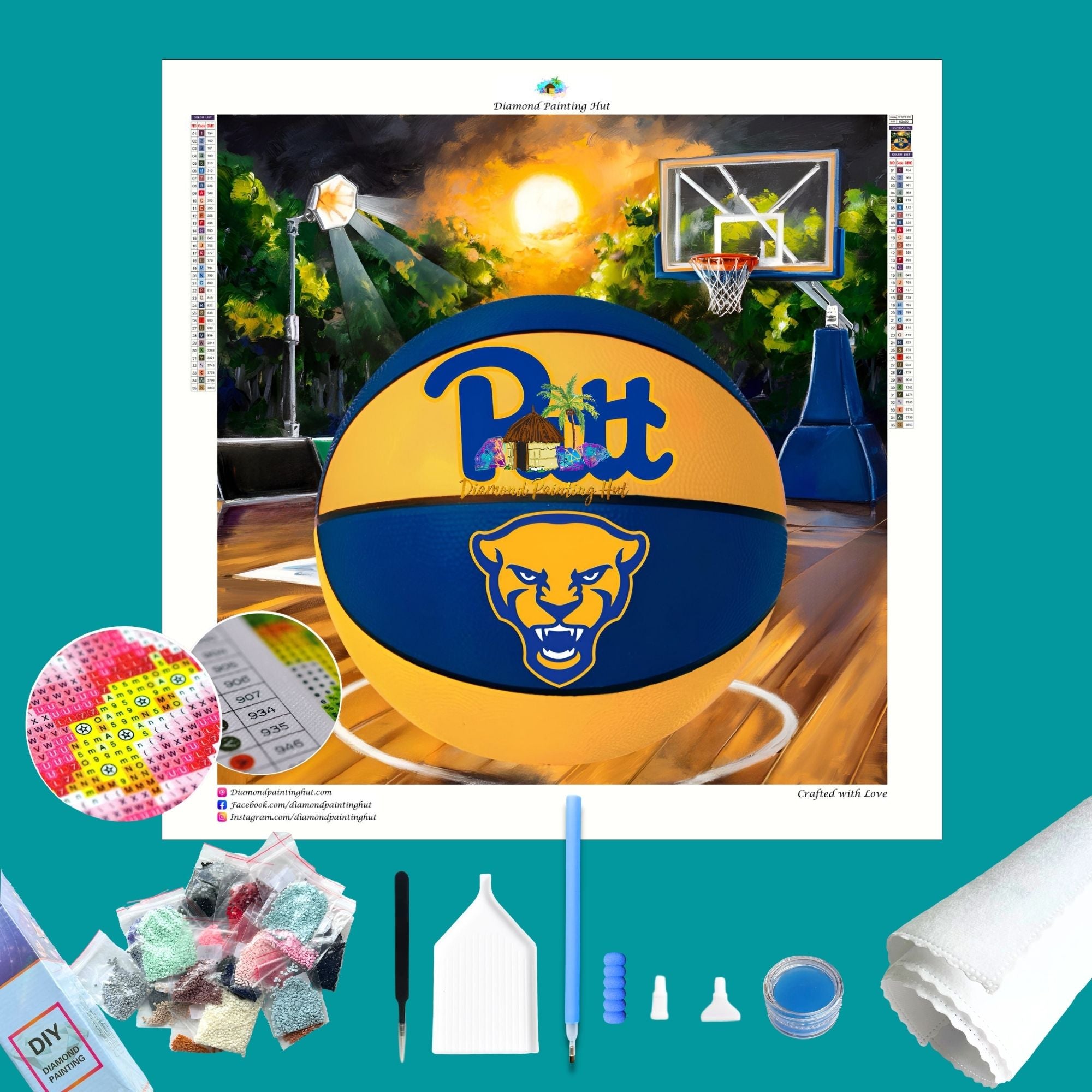 Pittsburgh Basketball Diamond Painting - Diamond Painting Hut