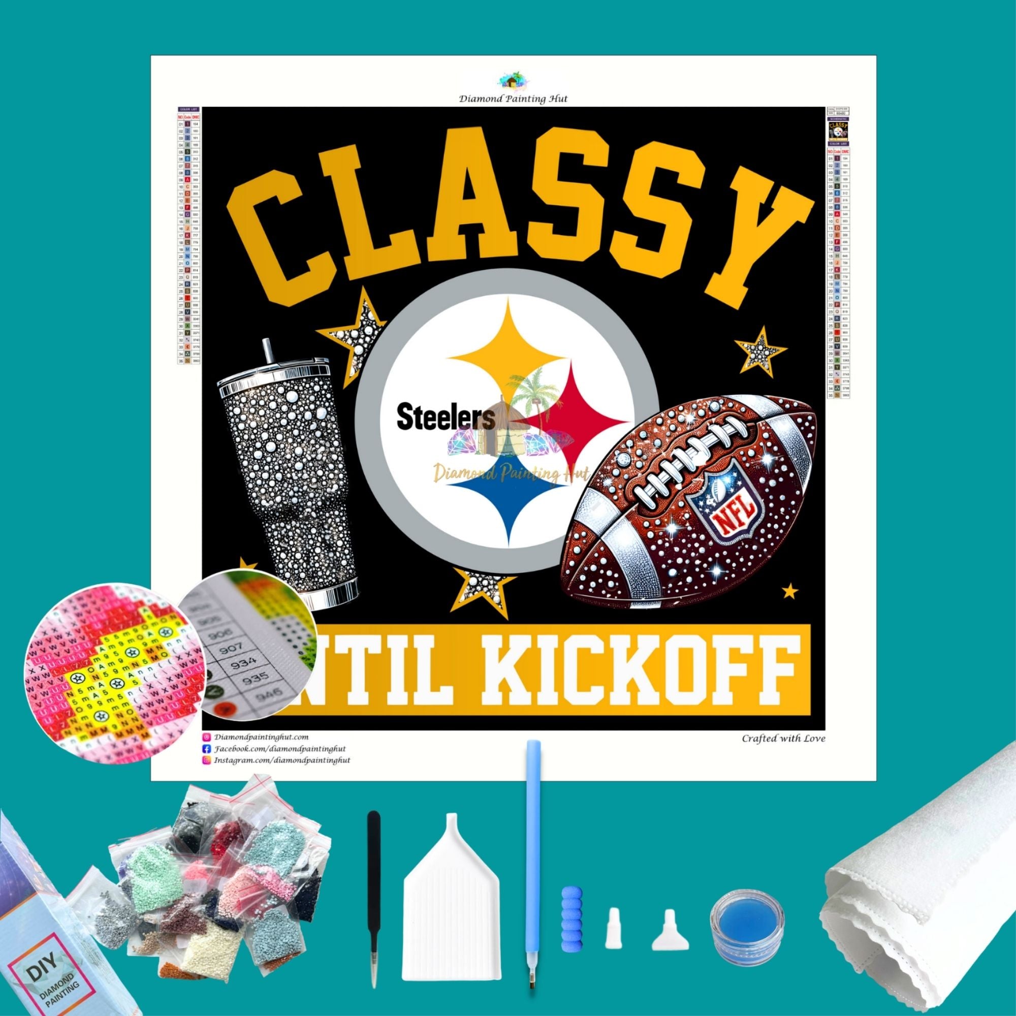 Pittsburgh Classy NFL Football Diamond Painting - Diamond Painting Hut