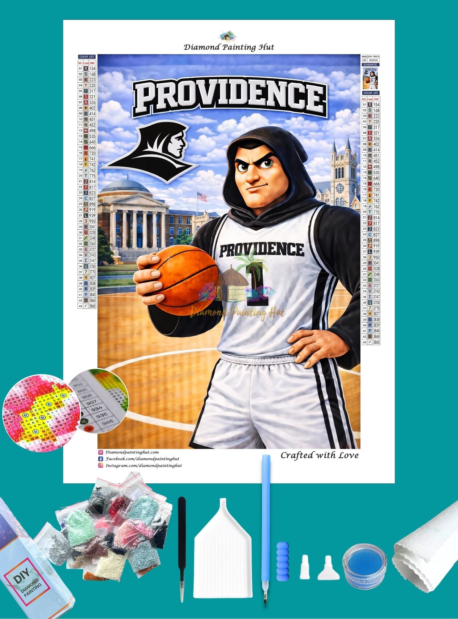 Providence Friars Mascot Diamond Painting - Diamond Painting Hut
