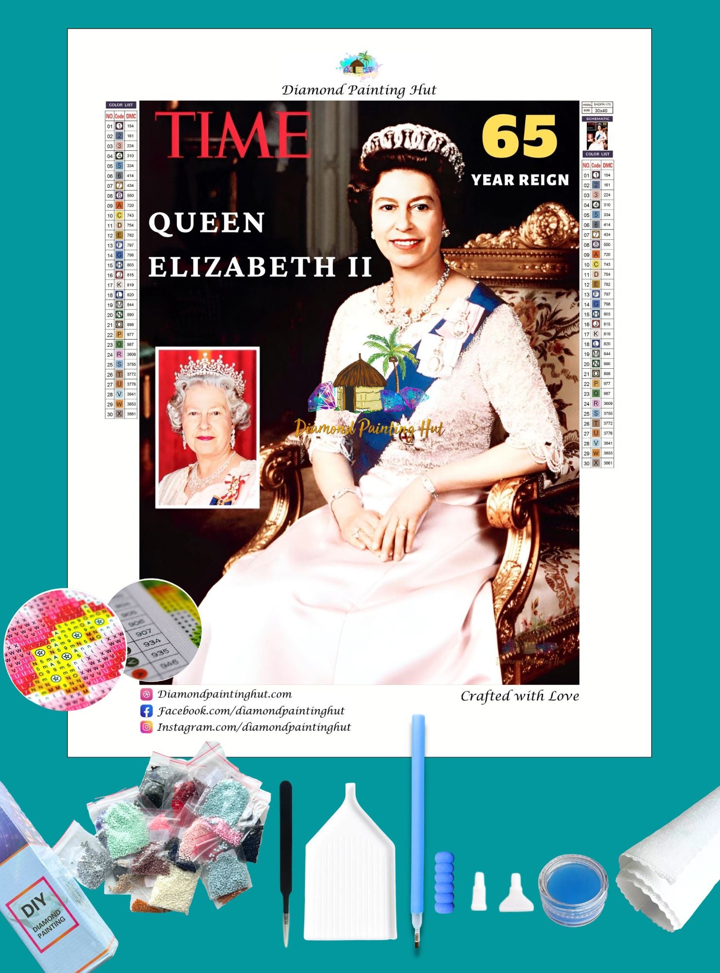 Queen 65 Reign Diamond Painting - Diamond Painting Hut