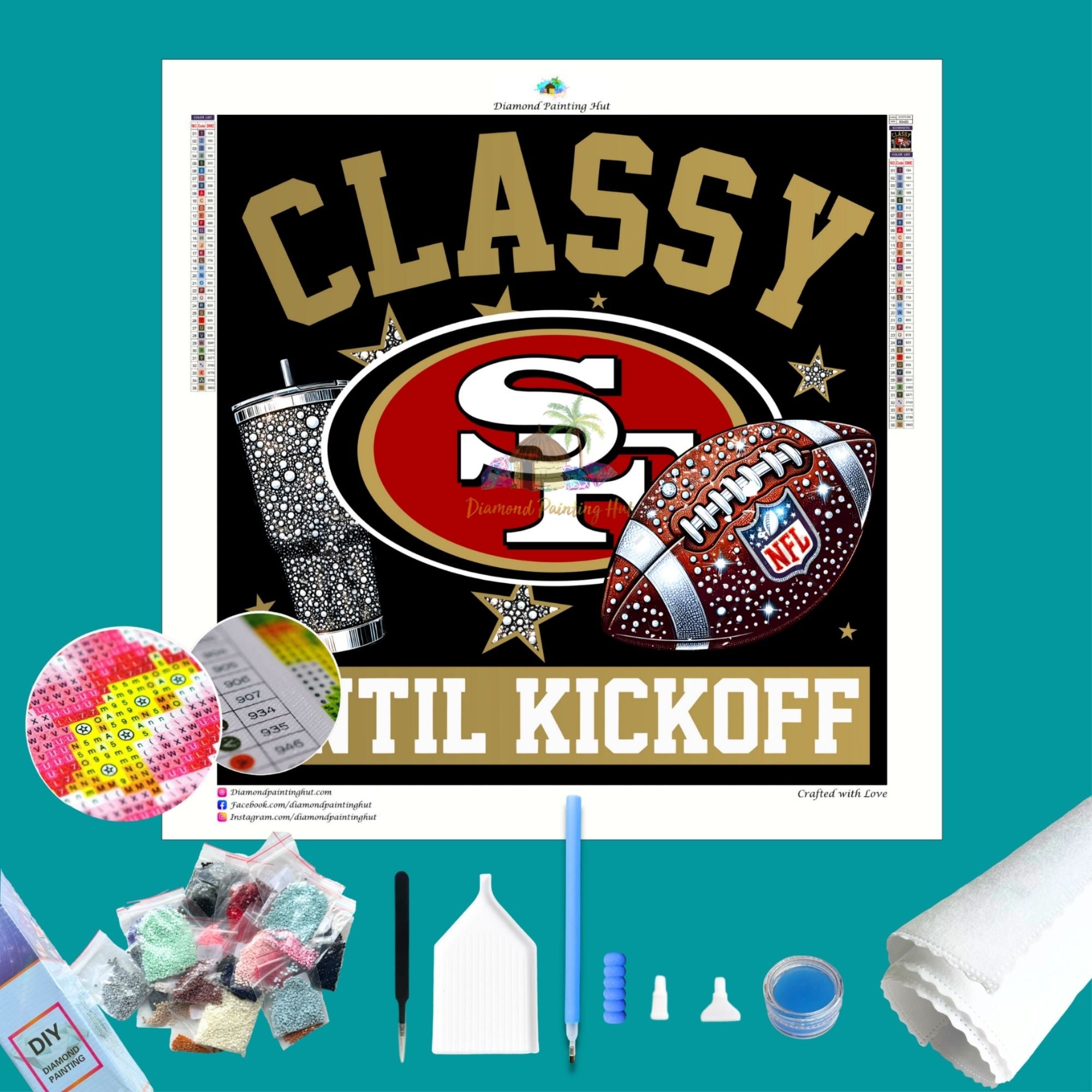 San Francisco Classy NFL Football Diamond Painting - Diamond Painting Hut