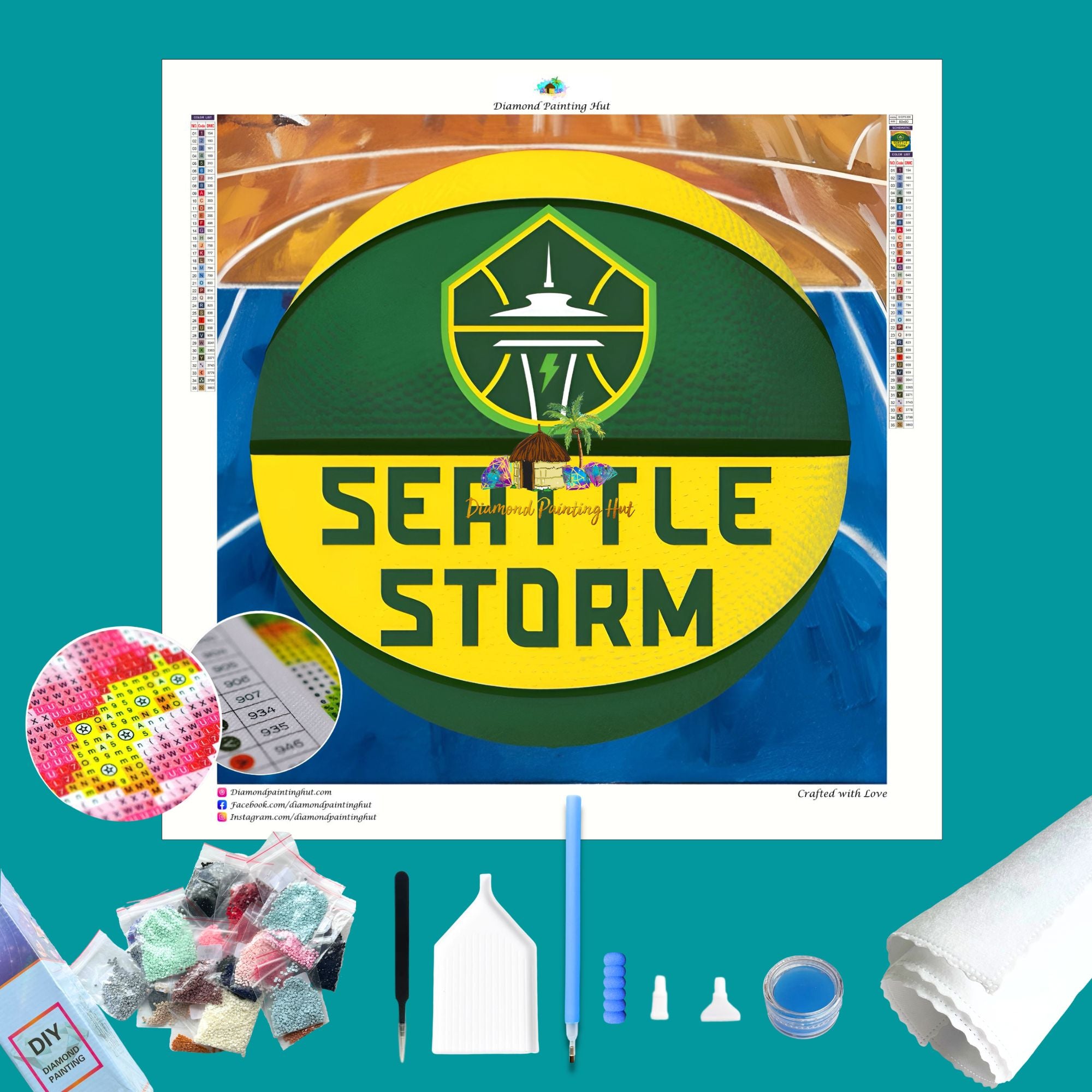 Seattle Storm WNBA Diamond Painting - Diamond Painting Hut