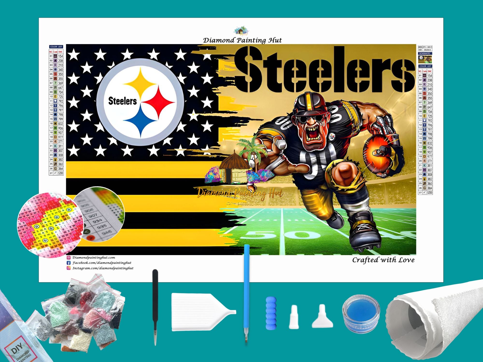 Steelers NFL Flag Diamond Painting - Diamond Painting Hut