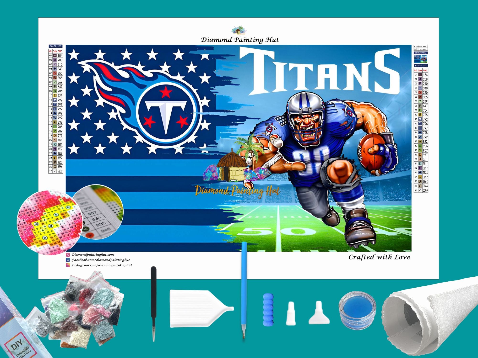 Titans NFL Flag Diamond Painting - Diamond Painting Hut