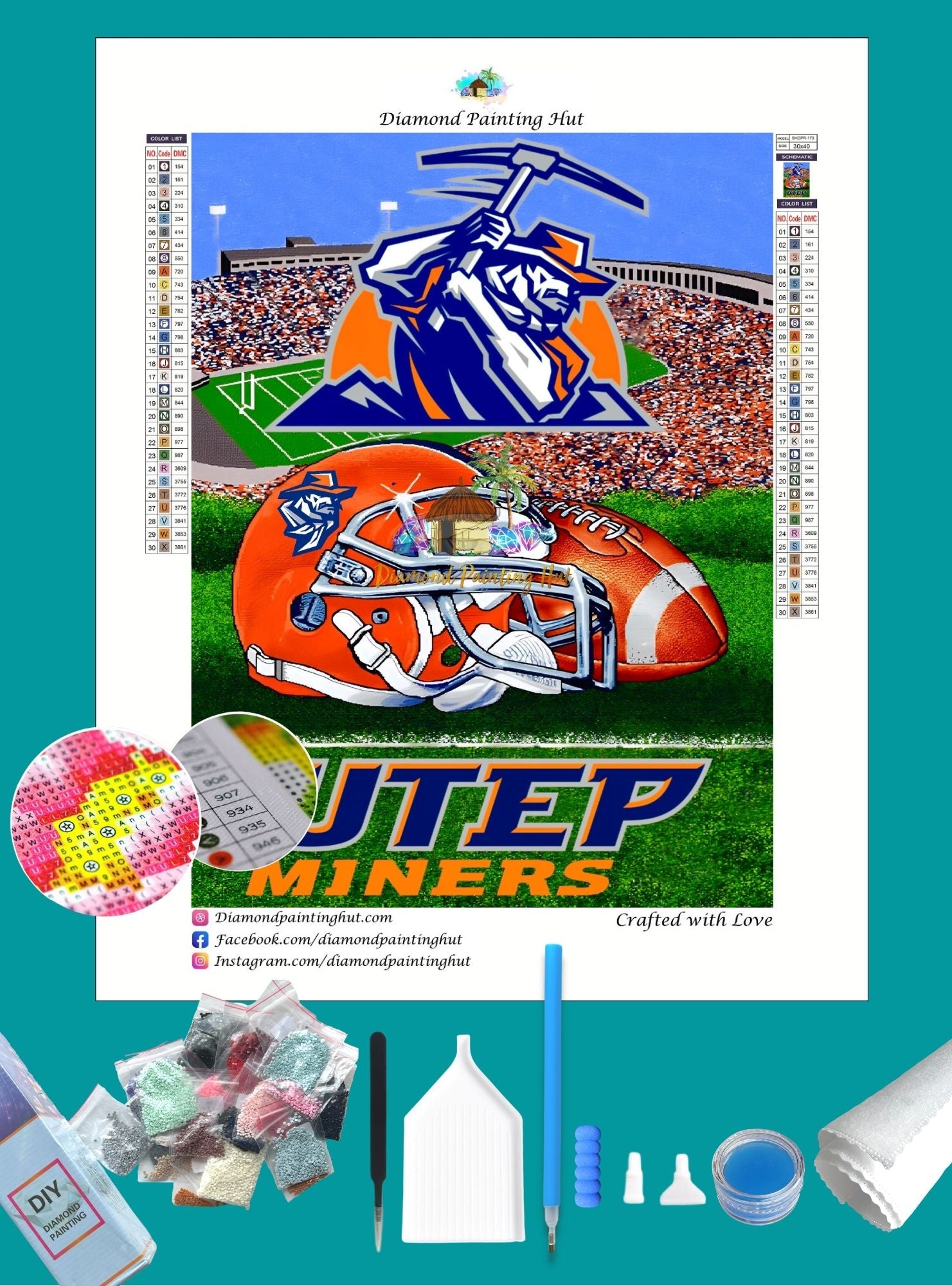UTEP NCAA Home Diamond Painting - Diamond Painting Hut