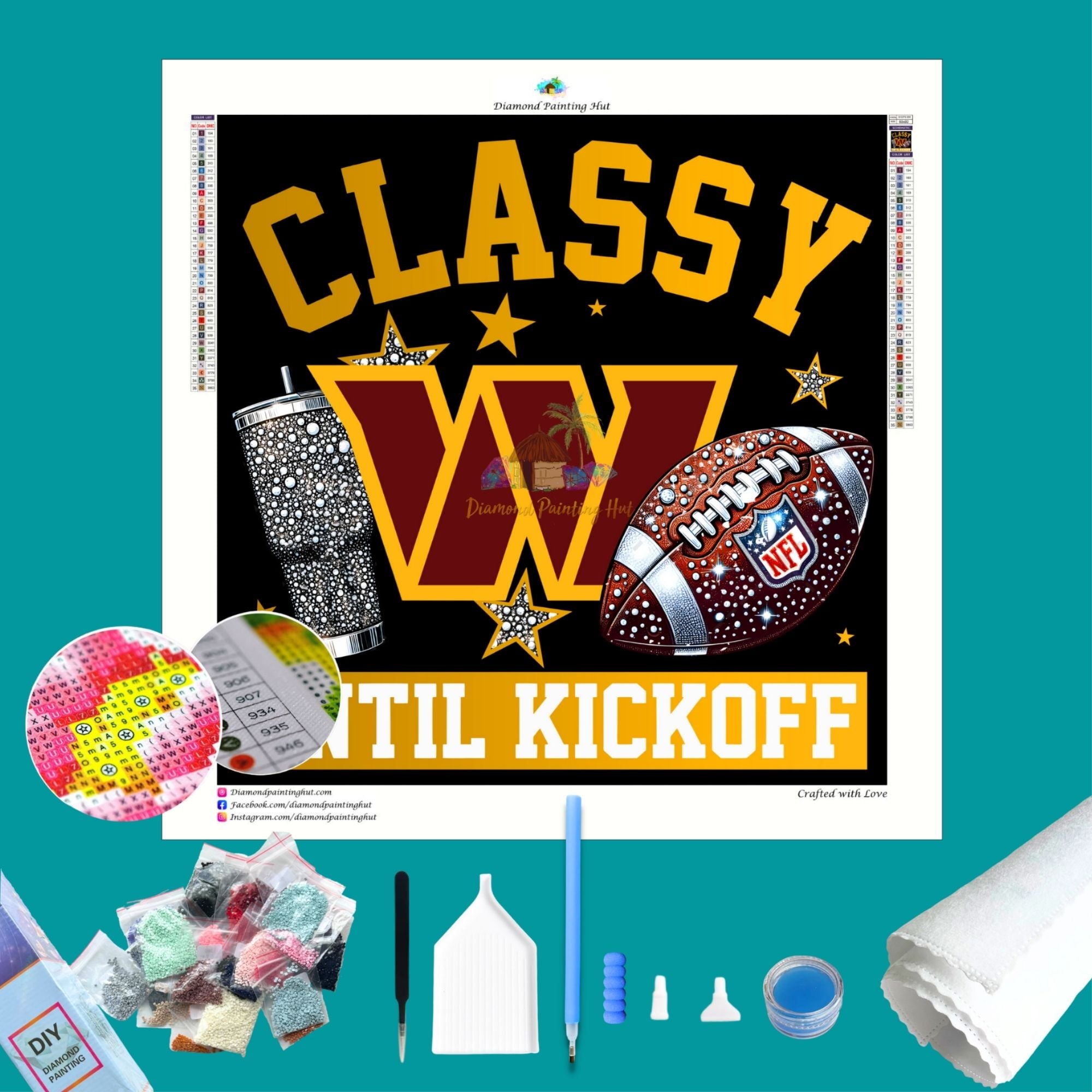 Washington Classy NFL Football Diamond Painting - Diamond Painting Hut