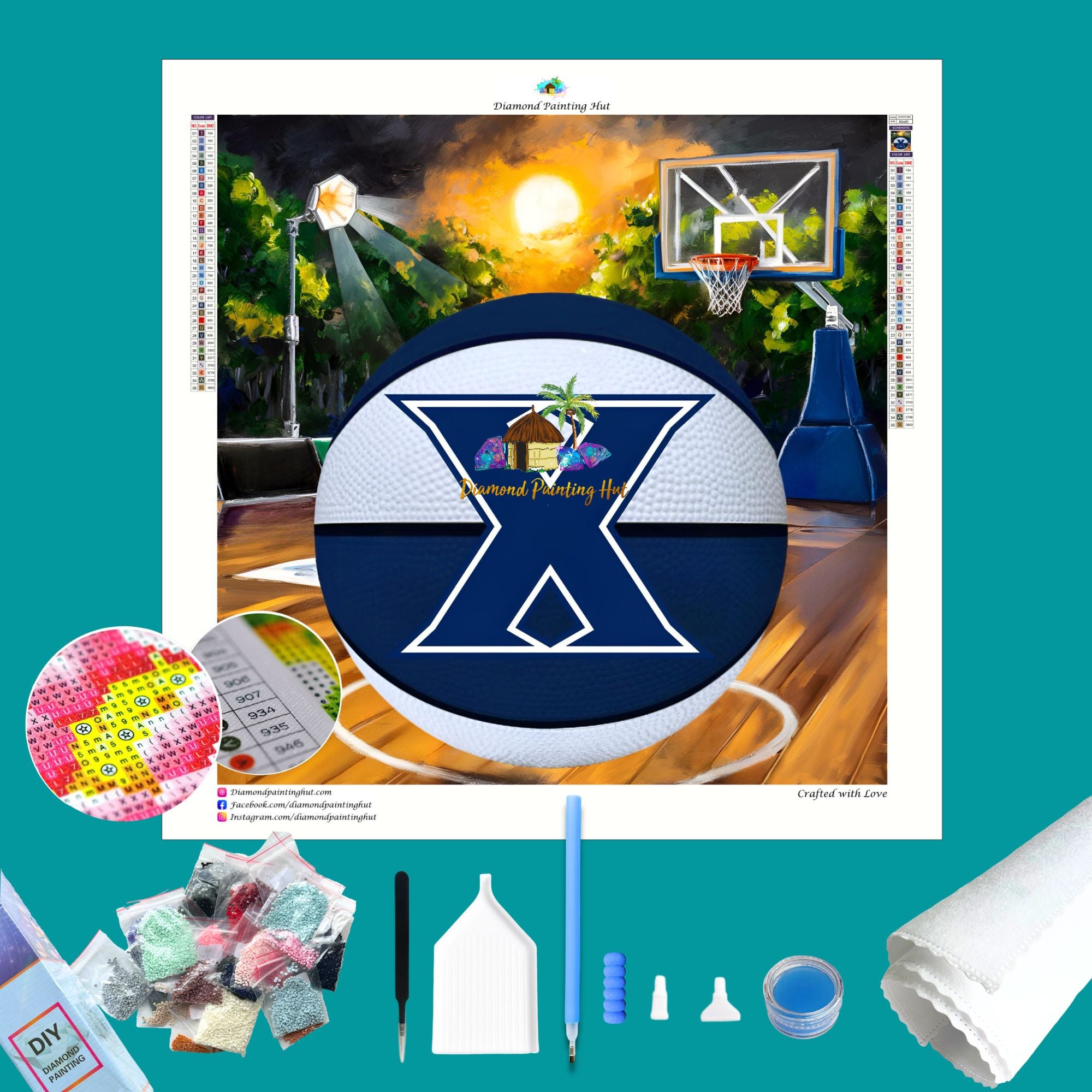 Xavier Basketball Diamond Painting - Diamond Painting Hut