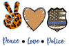 Peace Love Police Diamond Painting - Diamond Painting Hut