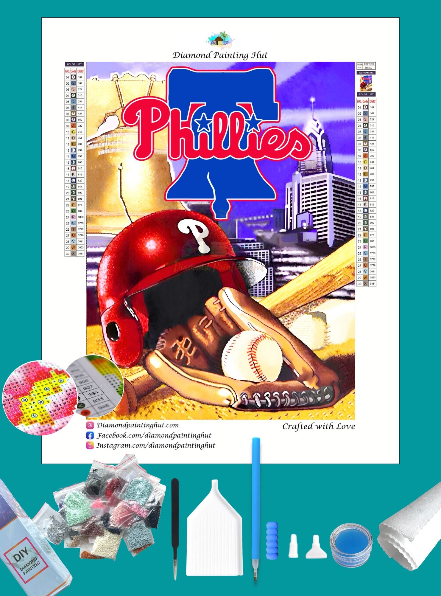 Phillies MLB Home Diamond Painting - Diamond Painting Hut