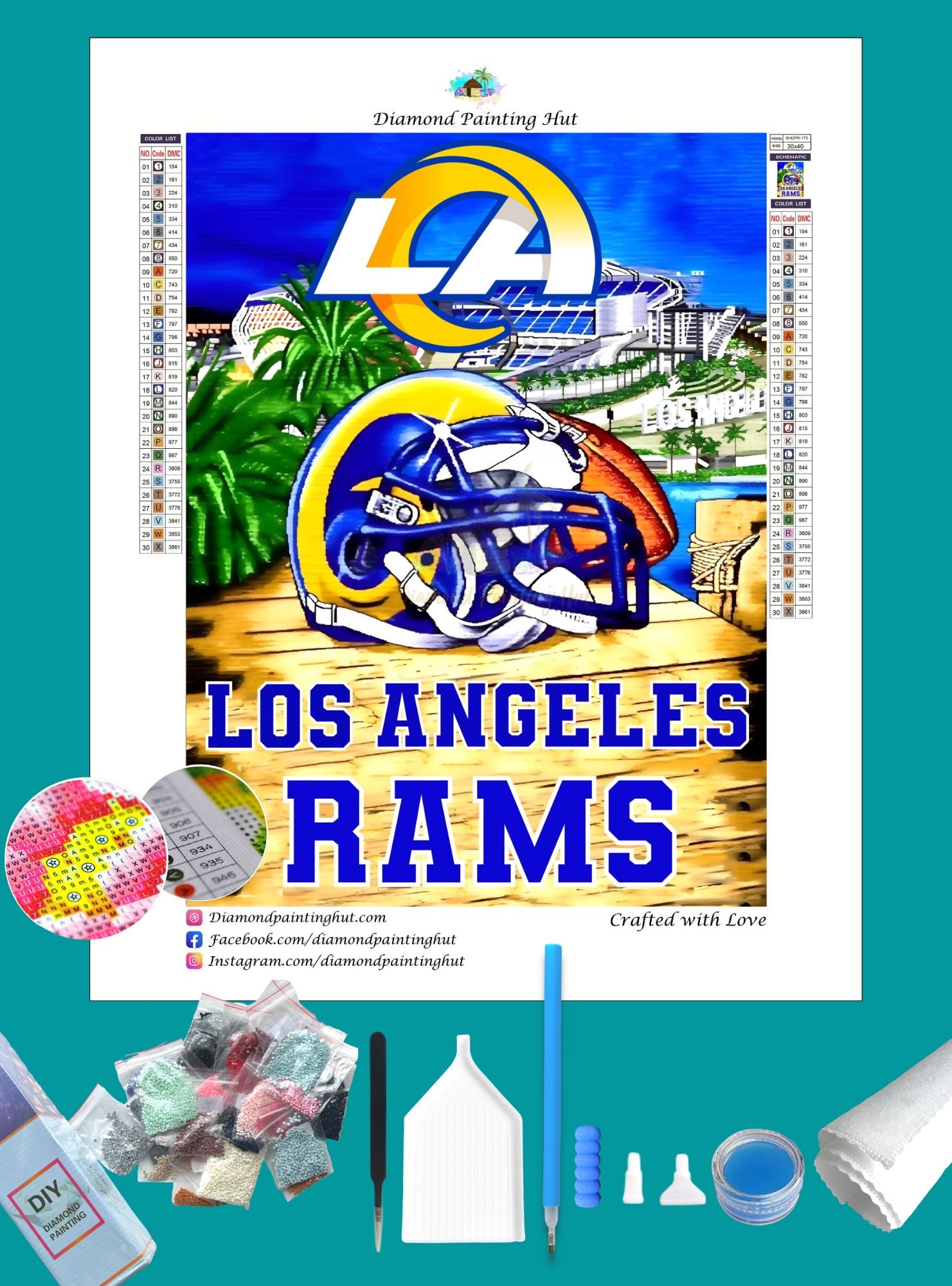 Rams NFL Home Diamond Painting - Diamond Painting Hut