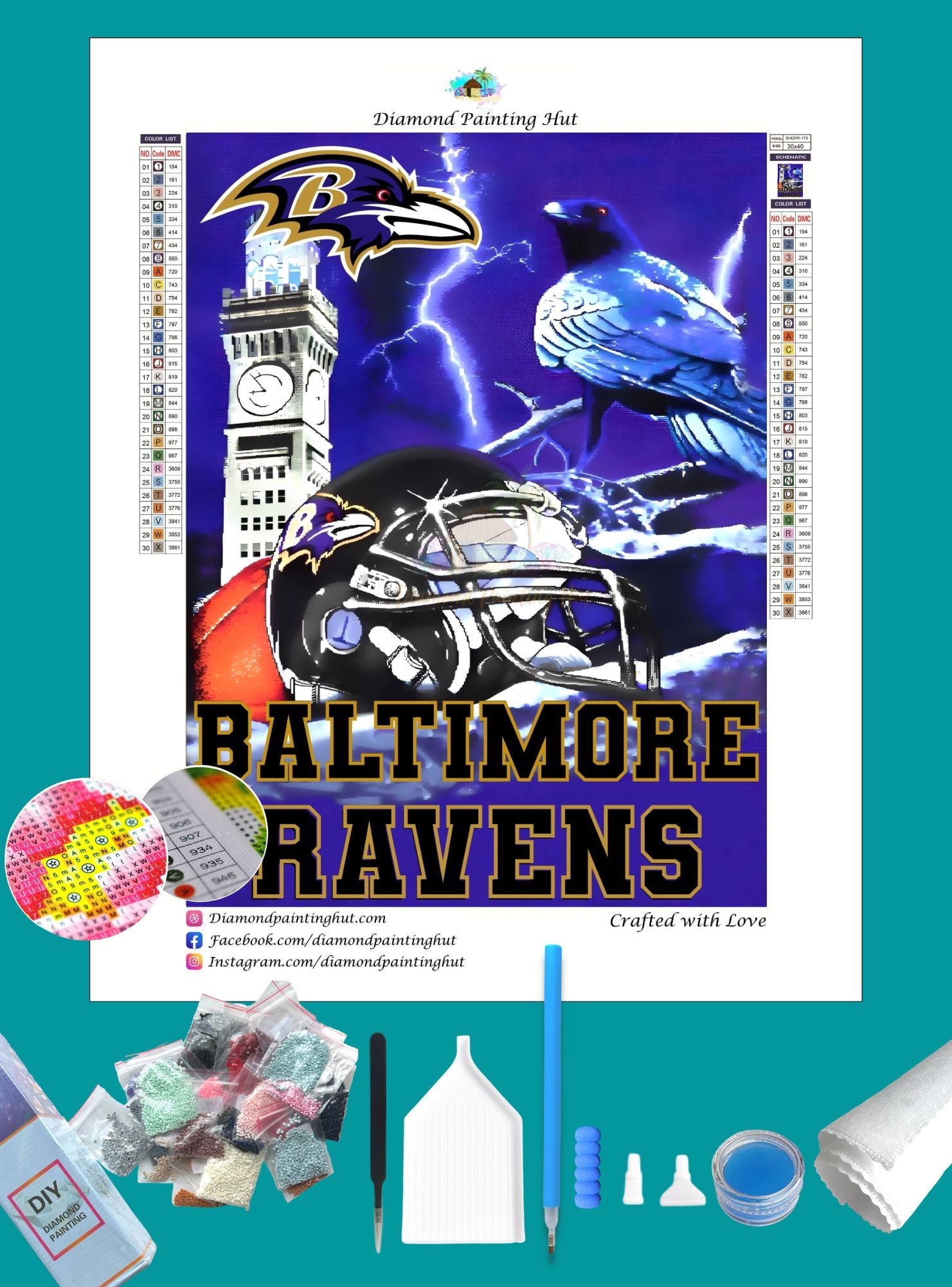 Ravens NFL Home Diamond Painting - Diamond Painting Hut